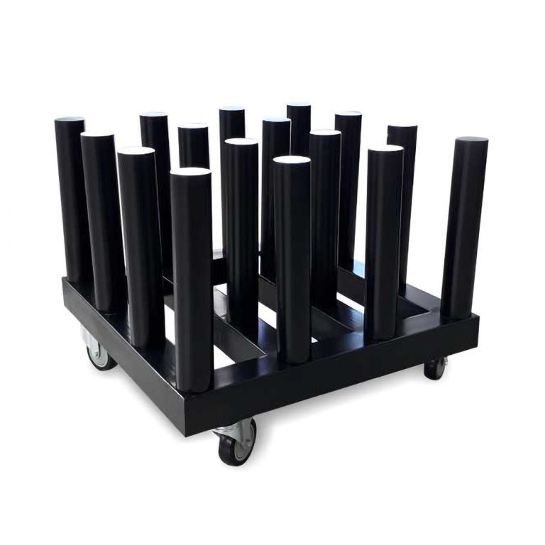 Media Cart – Vinyl Roll Storage Rack | HiTech Graphics